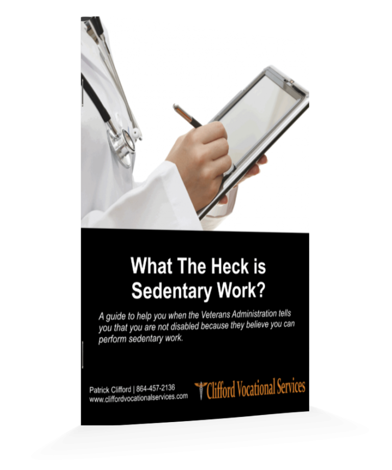 Veterans Guide To Sedentary Work – Clifford Vocational Services